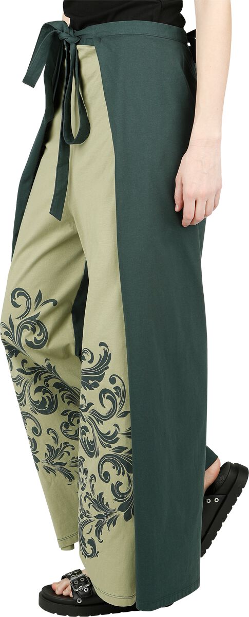 Wrap Pants with Ornaments | Black Premium by EMP Stoffhose | EMP