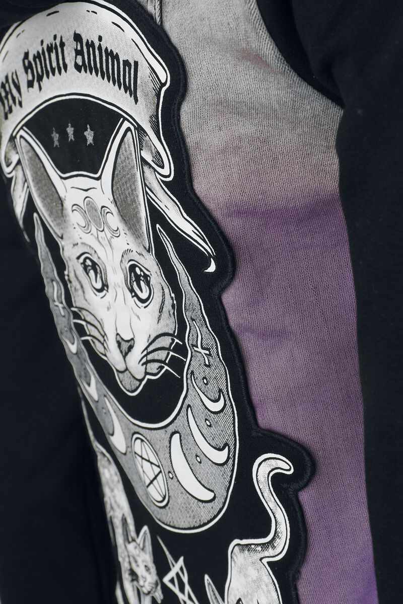 Jacket With Cat Patches | Gothicana by EMP Jeansjacke | EMP