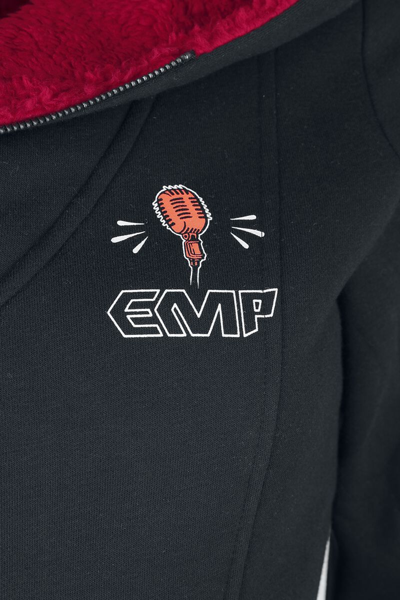 Kapuzenjacke mit Rockhand Motiv und EMP Logo | EMP Stage Collection ...