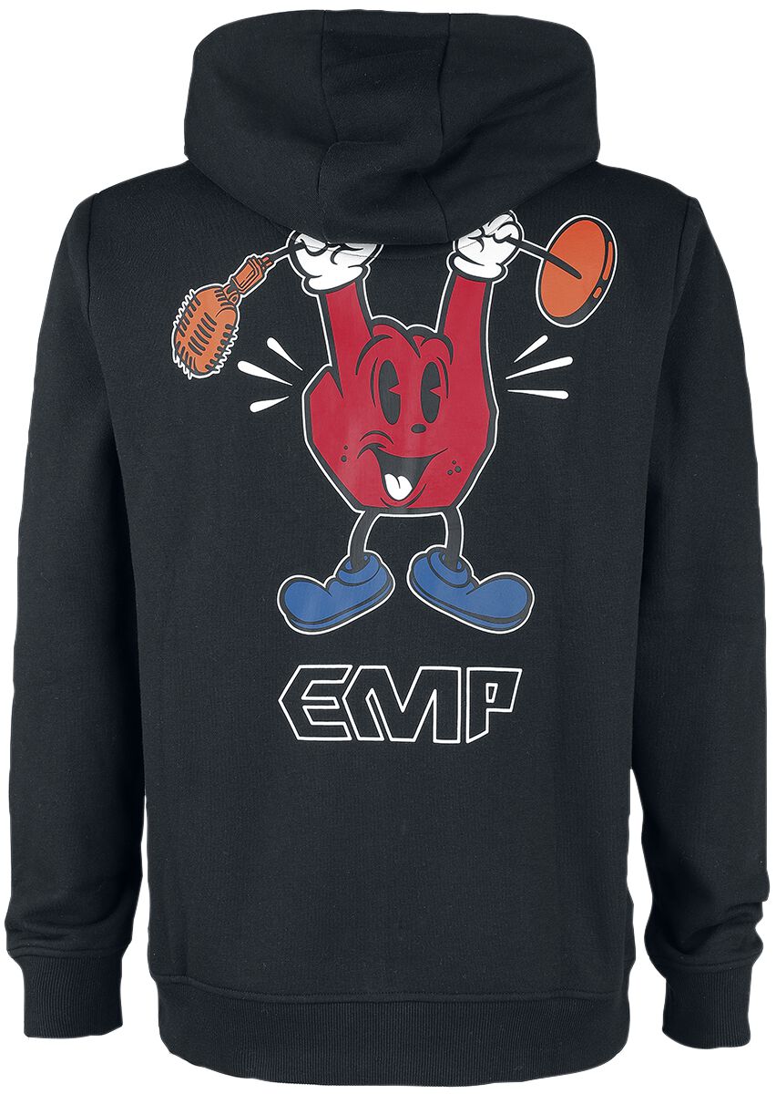 Kapuzenjacke mit Rockhand Motiv und EMP Logo | EMP Stage Collection ...