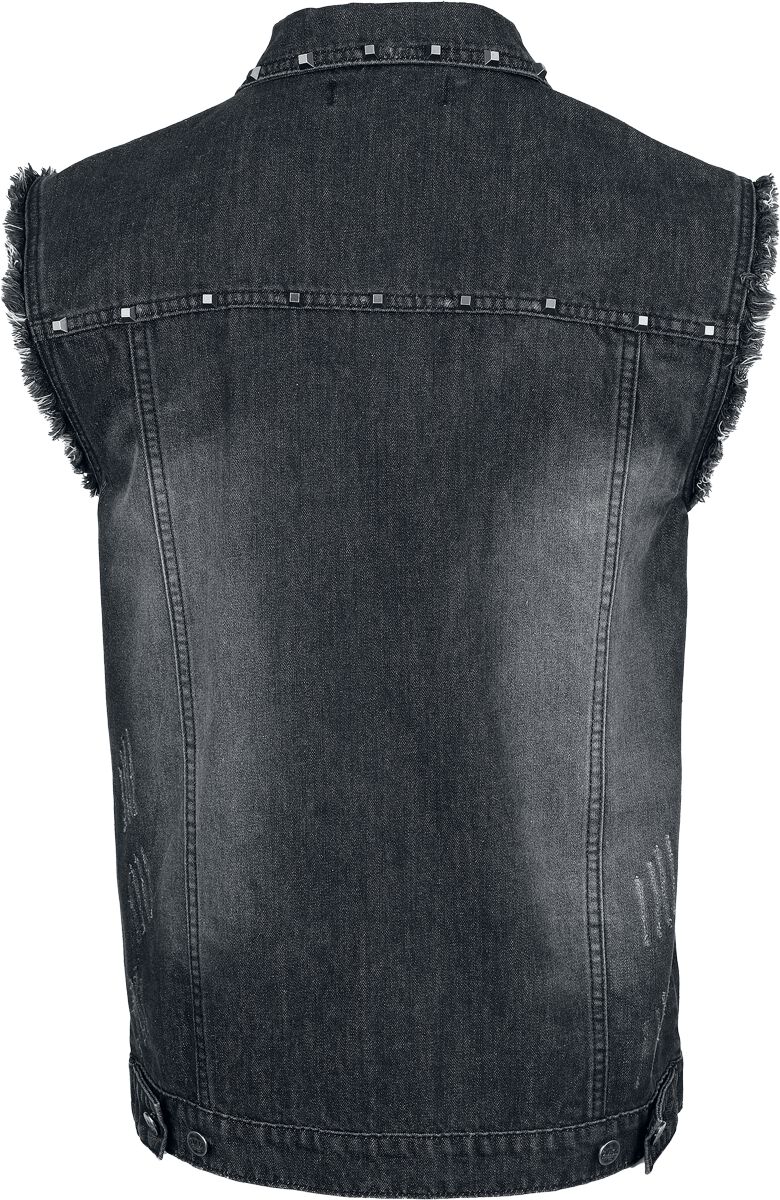 Vest with pyramid studs | Black Premium by EMP Weste | EMP