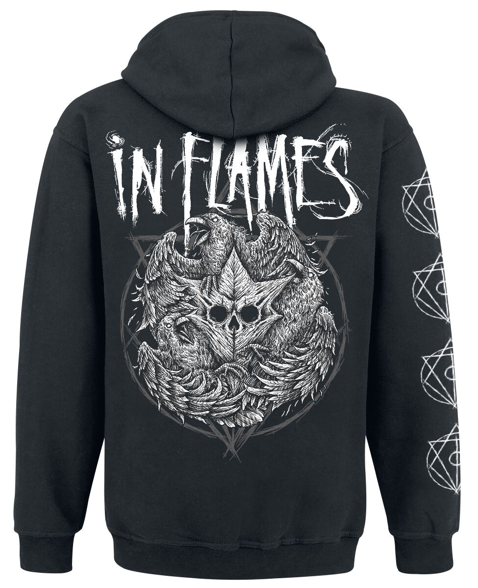 Jesterhead White Raven | In Flames Kapuzenpullover | EMP
