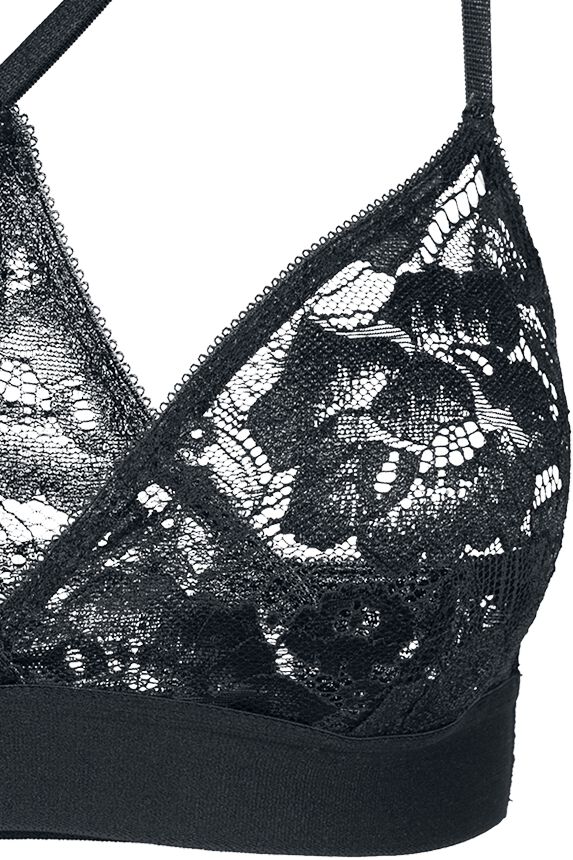 Ladies Triangle Lace Bra | Urban Classics Bustier | EMP