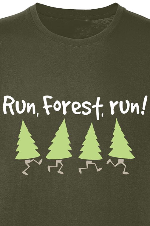 Run, Forest, Run! | Sprüche T-Shirt | EMP