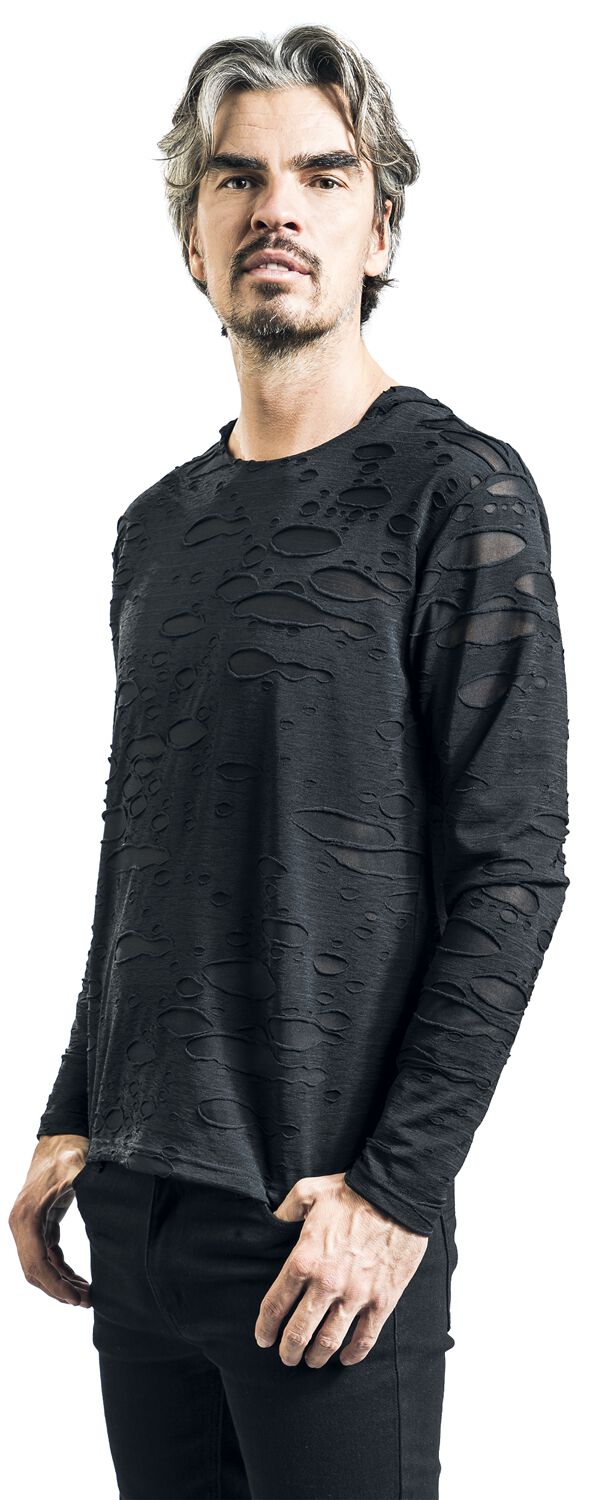 Longsleeve Double Layer Mesh | Gothicana by EMP Langarmshirt | EMP