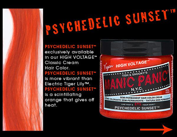 manic panic psychedelic sunset
