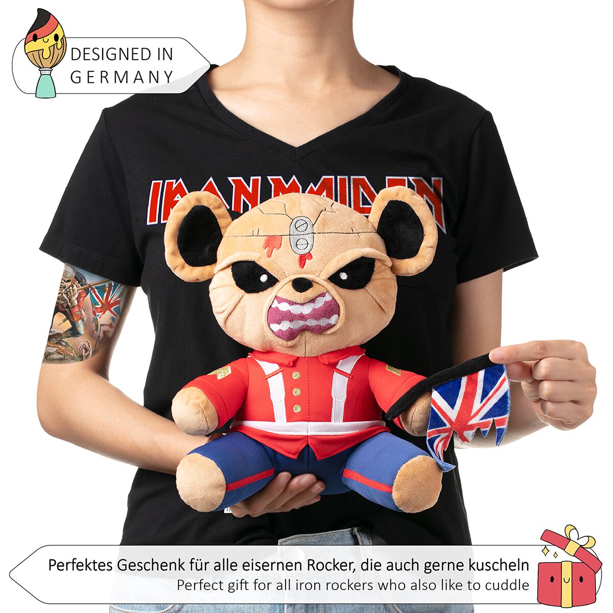 Eddie der Trooper Teddy Plüschfigur | Iron Maiden Plüschfigur | EMP