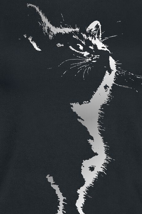 Cat Silhouette | Tierisch Langarmshirt | EMP