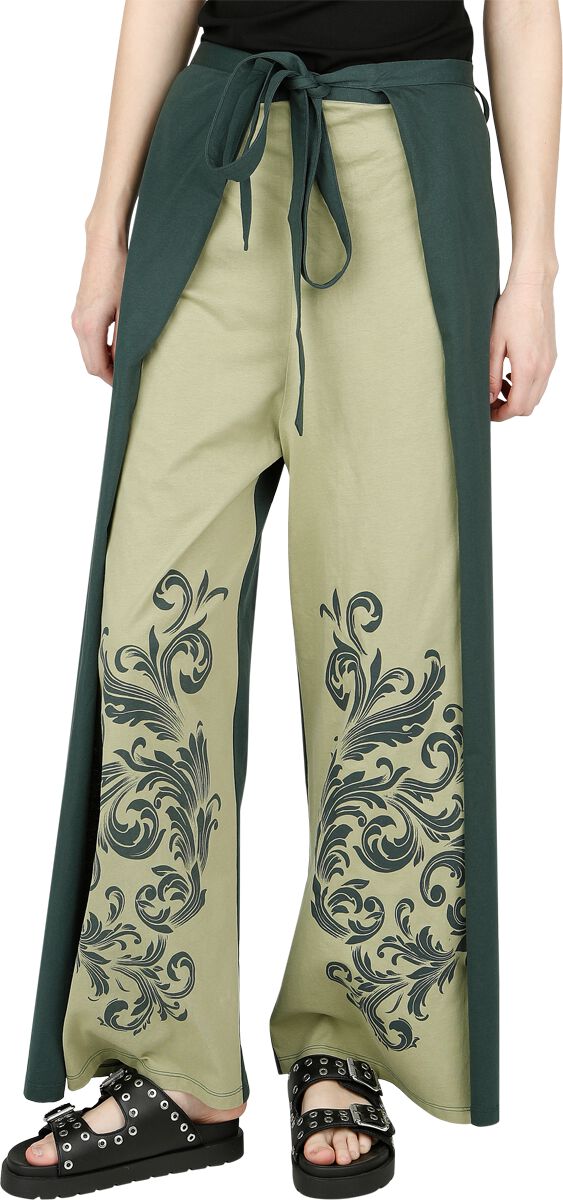 Wrap Pants with Ornaments | Black Premium by EMP Stoffhose | EMP