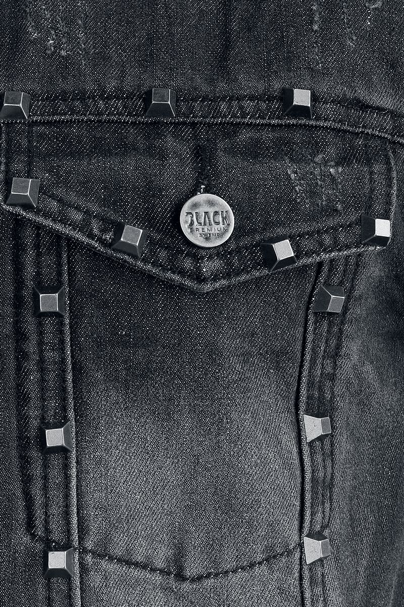 Vest with pyramid studs | Black Premium by EMP Weste | EMP