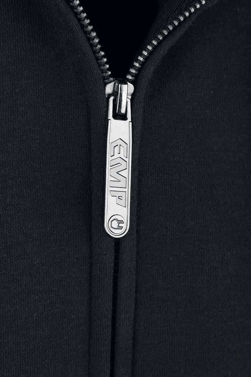 Kapuzenjacke mit Rockhand Motiv und EMP Logo | EMP Stage Collection ...