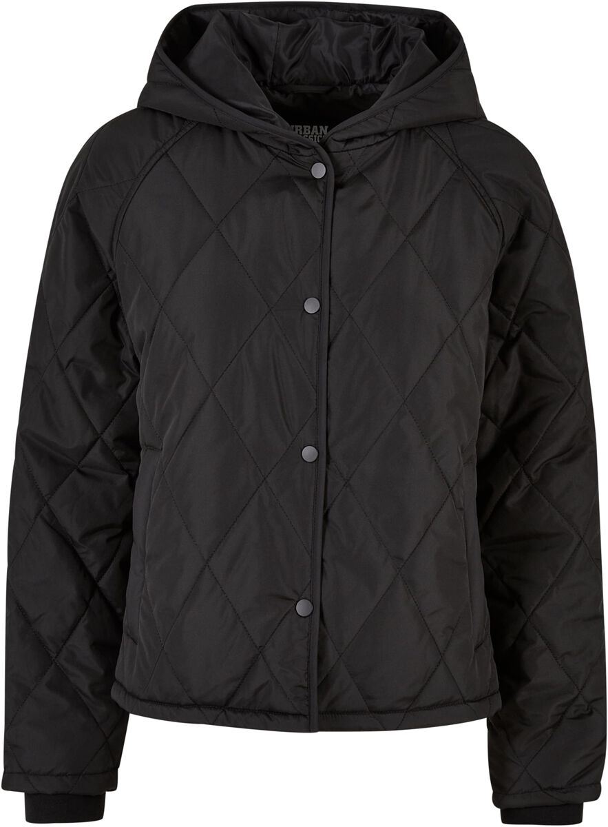 Ladies Oversized Diamond Quilted Hooded Jacket | Urban Classics ...