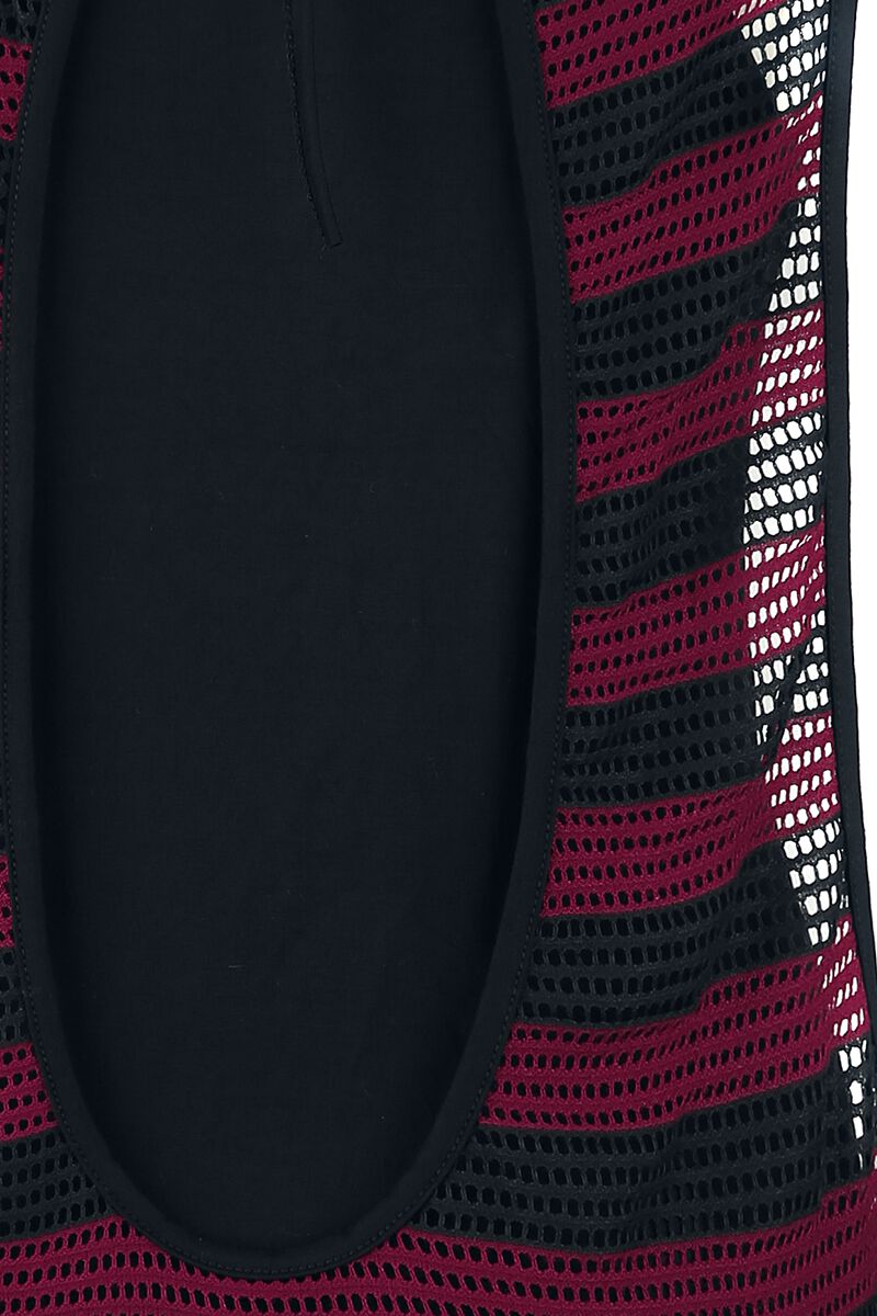 2 in 1 Double Layer Stripe Mesh Top | RED by EMP Top | EMP