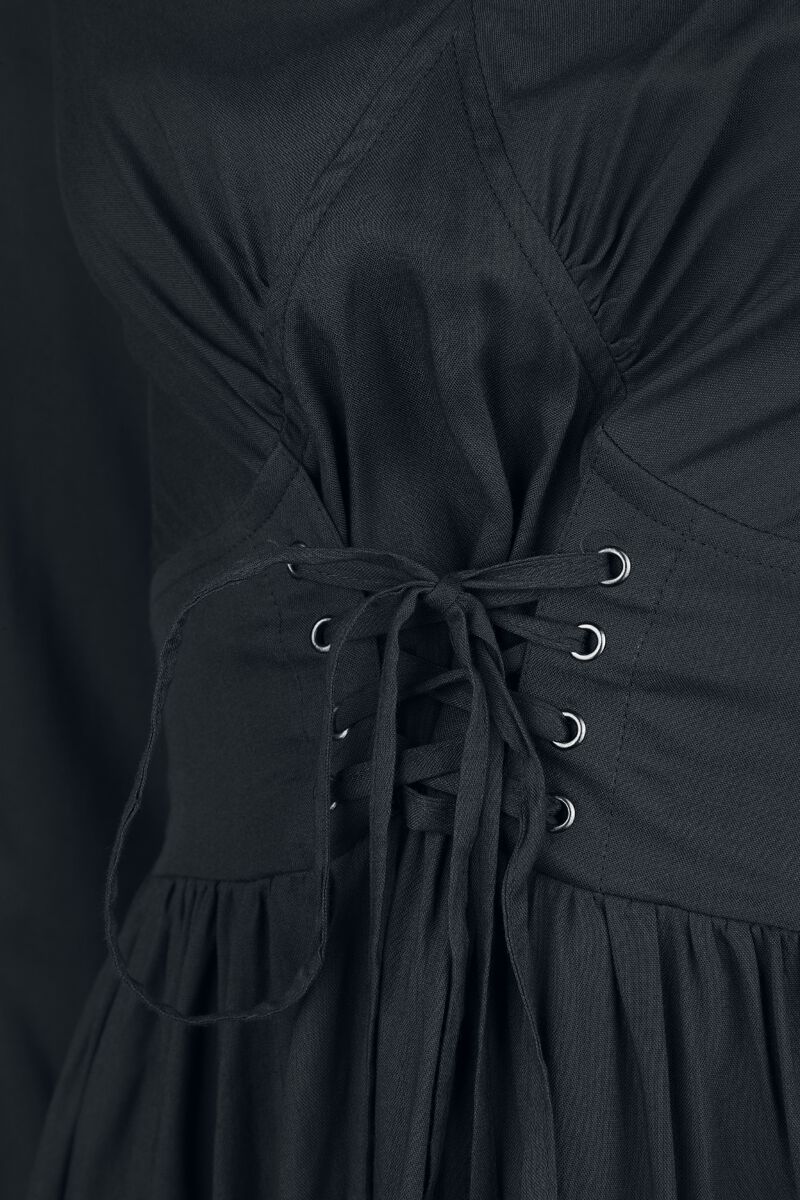 Dress With Front Lacing | Black Premium by EMP Kurzes Kleid | EMP