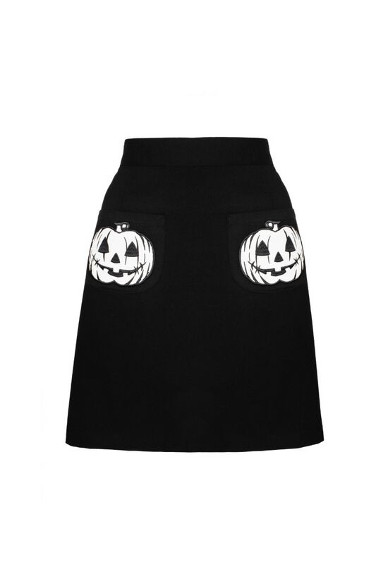 Skelli Skirt | Hell Bunny Kurzer Rock | EMP