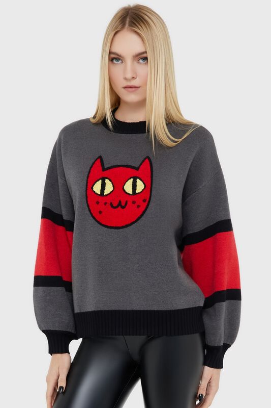 Killstar - Adventure Time Marceline Kitty Knit Sweater | Killstar Strickpullover | EMP