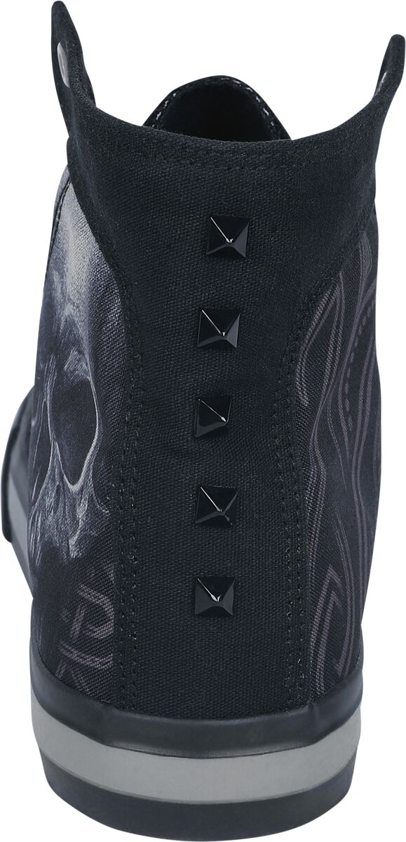 Sneaker with Skull Print | Black Premium by EMP Sneaker high | EMP