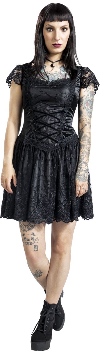 Gothic Short Dress | Sinister Gothic Kurzes Kleid | EMP